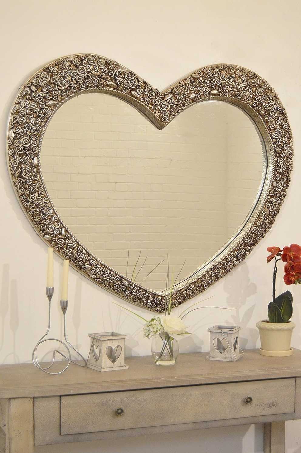 15 Best Large Heart Mirror | Mirror Ideas