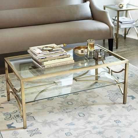 Coffee Table: Glass Gold Coffee Tables (#3 of 50 Photos)