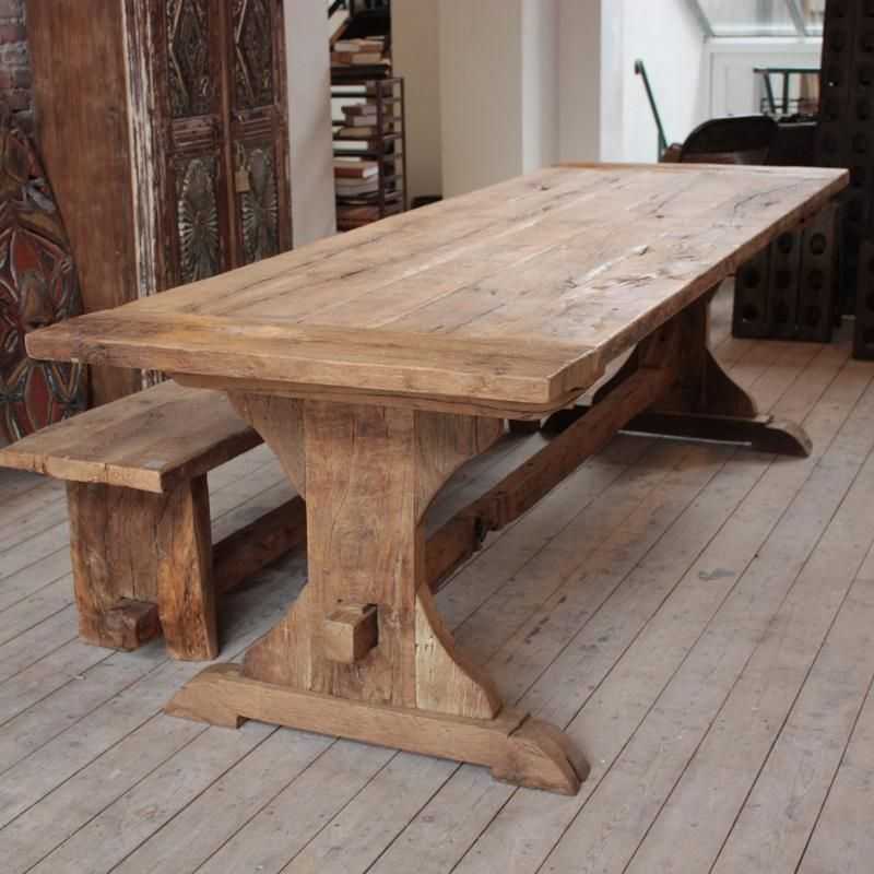 Dining Room: Rustic Oak Dining Tables (#20 of 20 Photos)