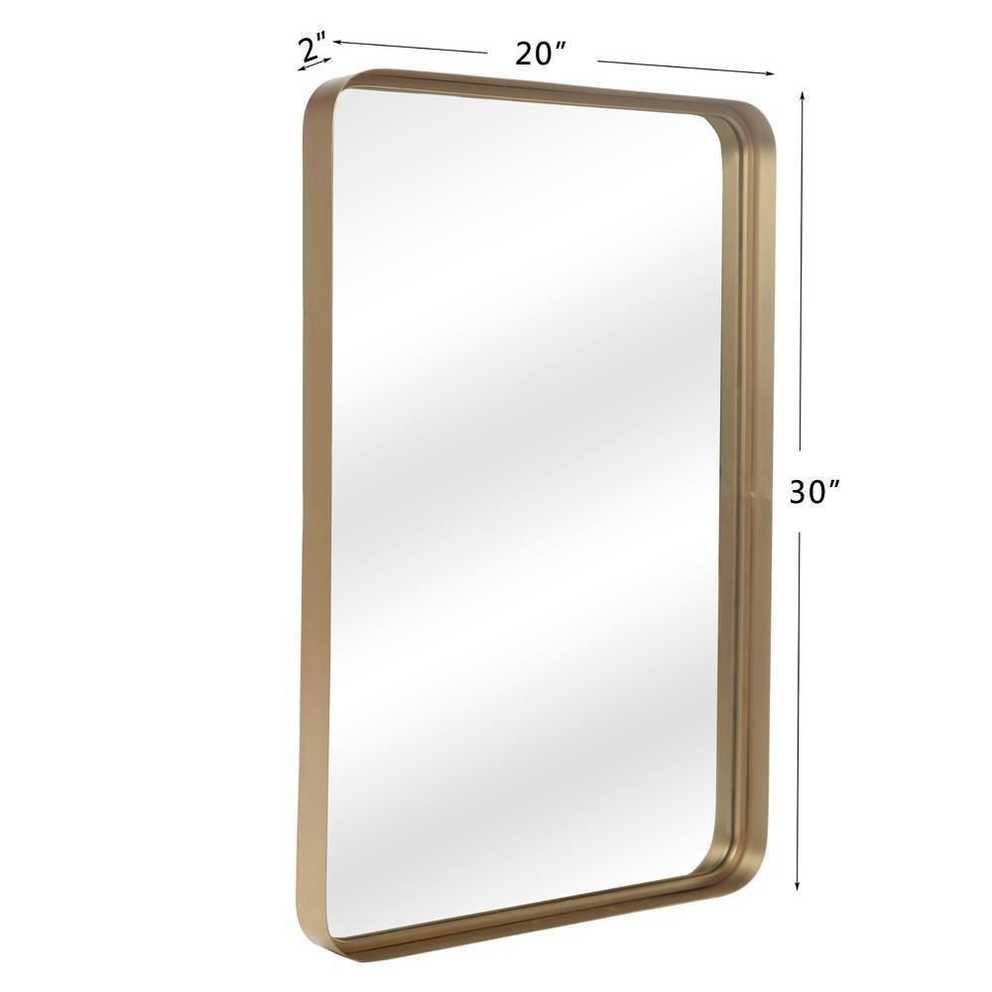Mirror: Rounded Edge Rectangular Wall Mirrors (#2 of 15 Photos)