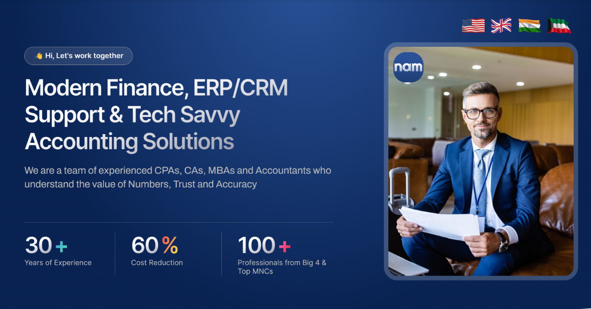 Modern Finance, ERP/CRM & Tech Savvy Accounting | NAM FinTech