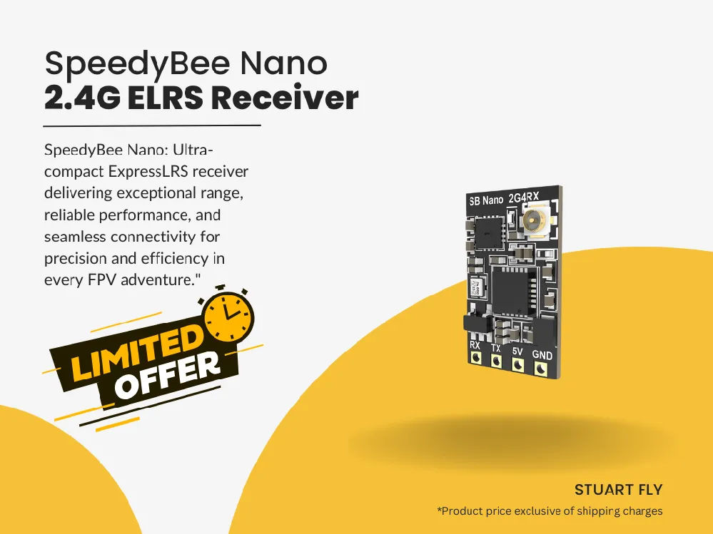 SpeedyBee Nano 2.4G ExpressLRS ELRS Receiver - Firefly FPV