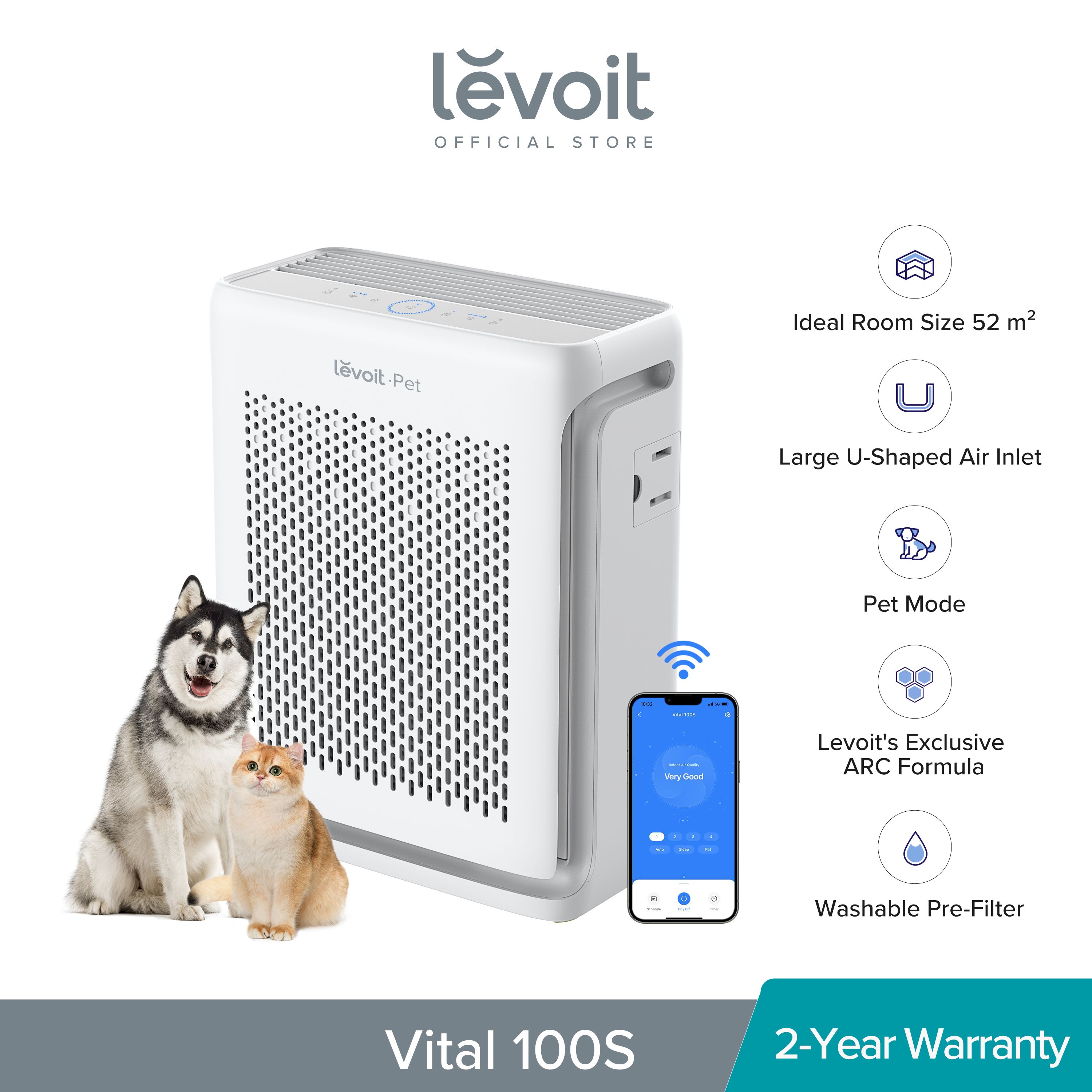 Focus Store - Levoit Air Purifier Vital 100s Smart