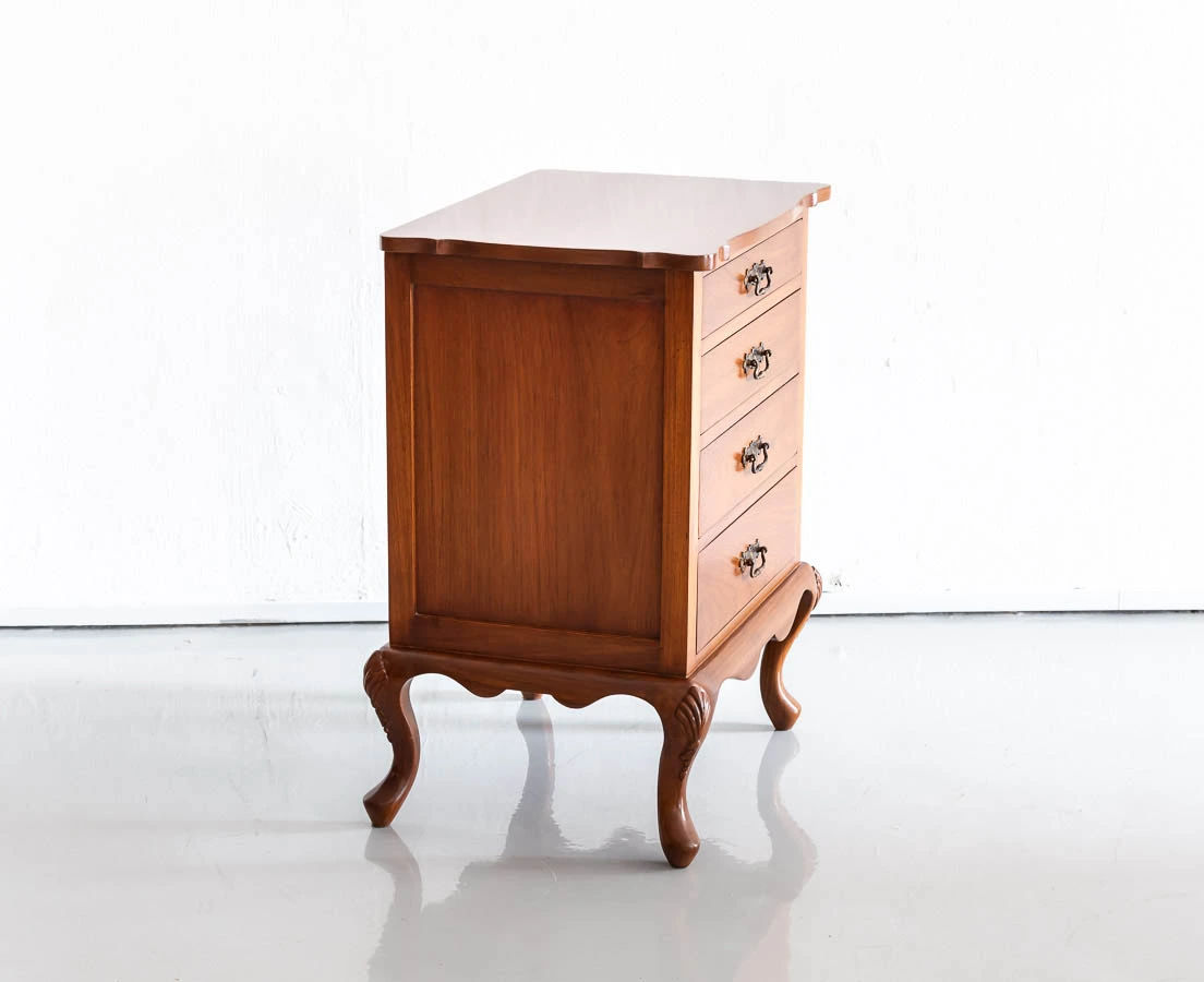 British Colonial Teakwood Bedside Tables - The Past Perfect Collection