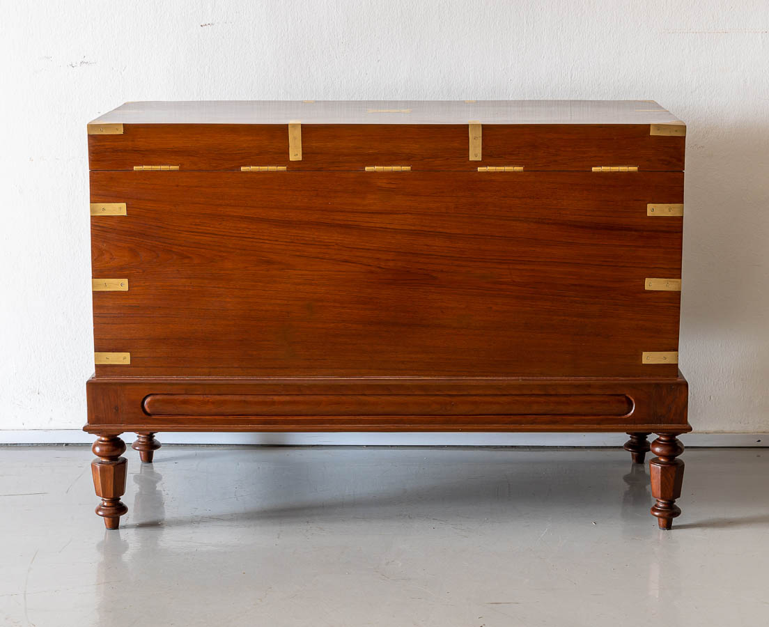Antique British Colonial Blanket Chest - The Past Perfect Collection