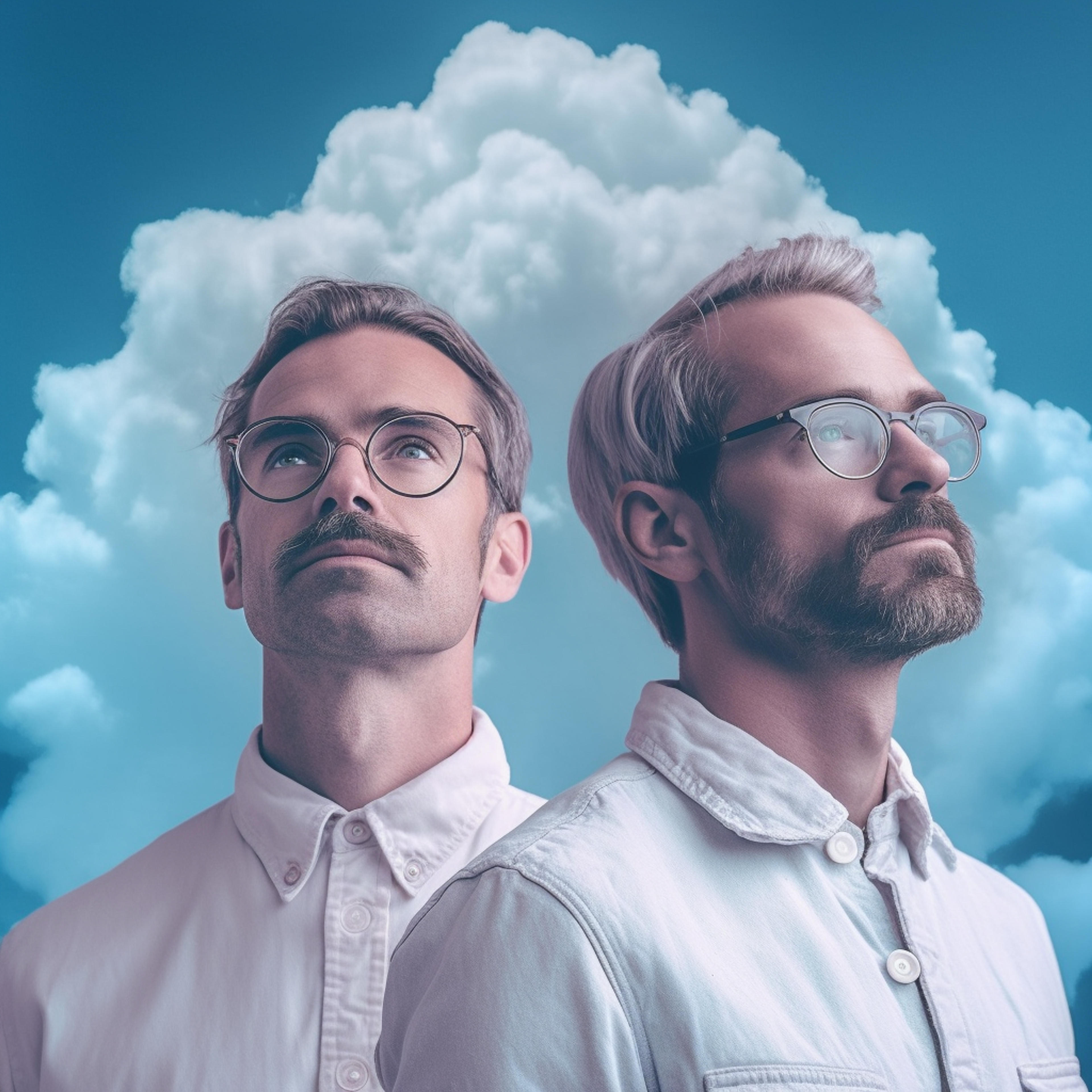 Freeflo - Two Men: A Fusion of Detailed Skies and Playful Still-Lifes Freeflo - Two Men: A Fusion of Detailed Skies and Playful Still-Lifes