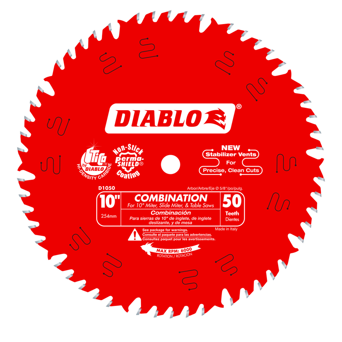 D1050X | Circular Saw Blades | Wood Cutting | Combination - Diablo Tools