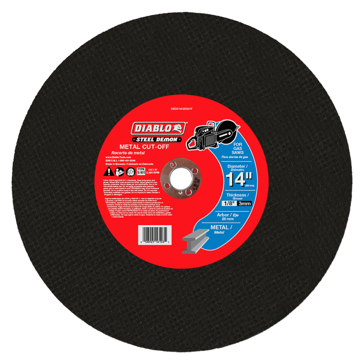 DBDS14125G01F | Cut-Off & Grinding Discs | Metal Cutting | Bonded ...
