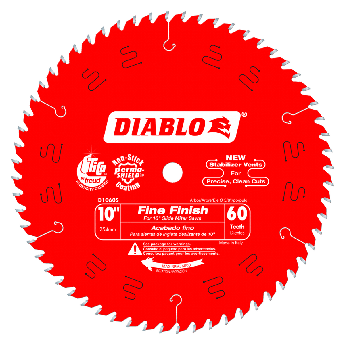 D1060S | Circular Saw Blades | Wood Cutting | Fine Finish - Diablo Tools