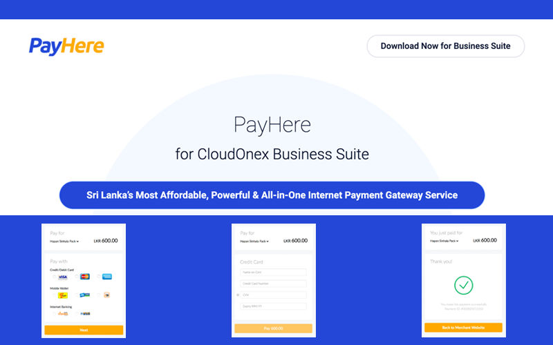 Payhere Payment Gateway | Cloudonex Payhere Payment Gateway | Cloudonex