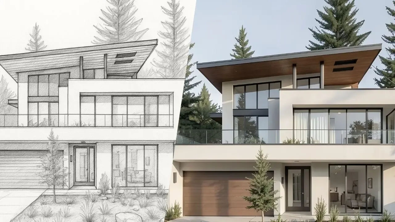 Elevation Rendering in Architecture with CADXAI | CADX