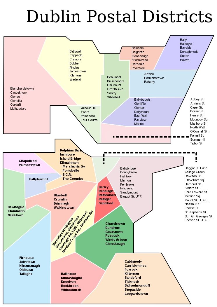Dublin Postcodes Quiz - By stephendonelan10