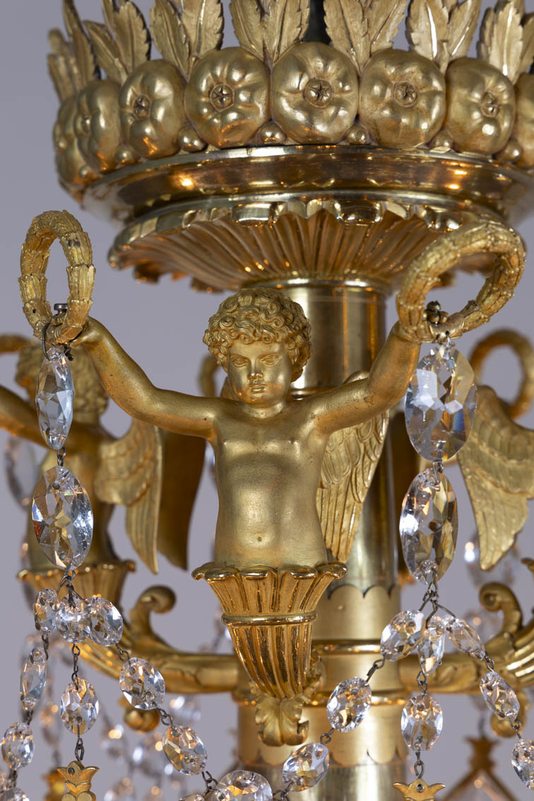 Empire chandelier with the sign of the zodiac from Marmottan library ...