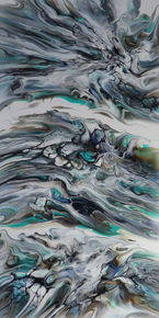 Saphir et émeraude / Sapphire and emerald, by the artist Johanne Lepage ...
