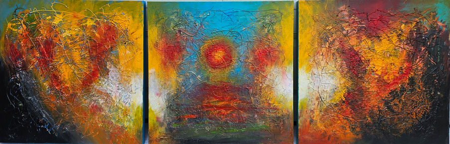Summer Rhapsody, the meaning of silence, perfect season, Acrylic on ...