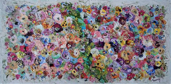 WALKING IN THE SPRING GARDEN, by the artist Manuela Moldovan | Gallea