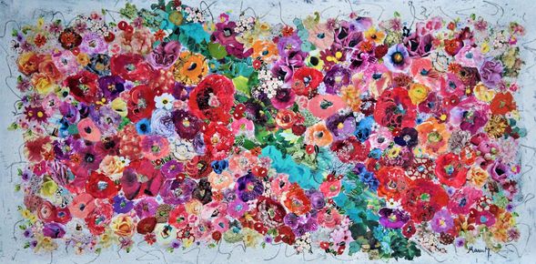 WALKING IN THE RED GARDEN, by the artist Manuela Moldovan | Gallea