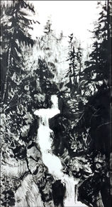 Northwest Waterfall, by the artist Edward Bader | Gallea