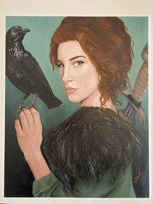 Morrigan (Morrígú), Celtic Goddess of War, by the artist Angela Vaudry ...