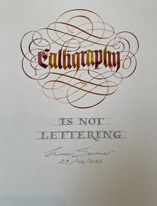 Calligraphy is not Lettering, by the artist Luc Saucier calligraphe ...