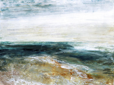 FLOTSAM AND JETSAM 9, OCEAN LANDSCAPE ABSTRACT SEASCAPE COASTAL SEA SKY ...