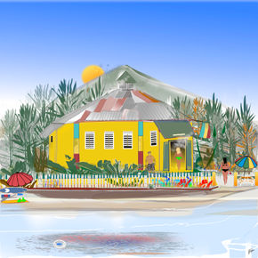 Bob's Cafe, by the artist John Raso | Gallea