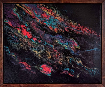 Cosmic Splash, by the artist LeahsAcrylicPours | Gallea