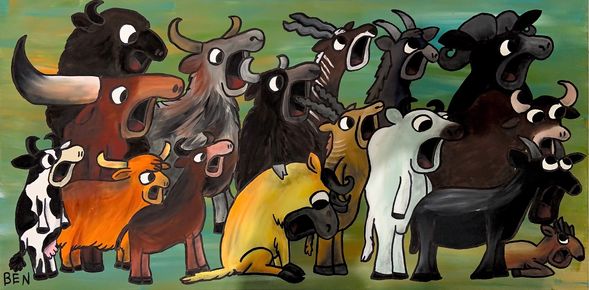 Bovine Protest (Extinction Protest Series Year 3), by the artist ...