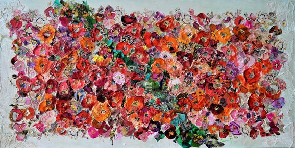 WALKING IN THE ROSES GARDEN, by the artist Manuela Moldovan | Gallea