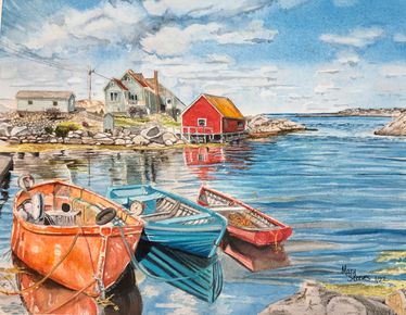 Peggy's Cove, by the artist Mary Steeves | Gallea