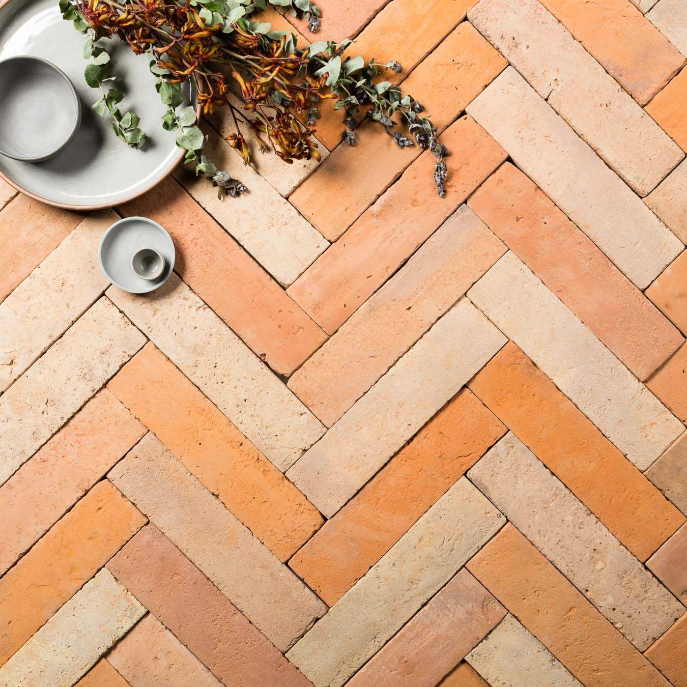 MALINA Terracotta - Terracotta Tiles - Mixed Parquet | Gather Co