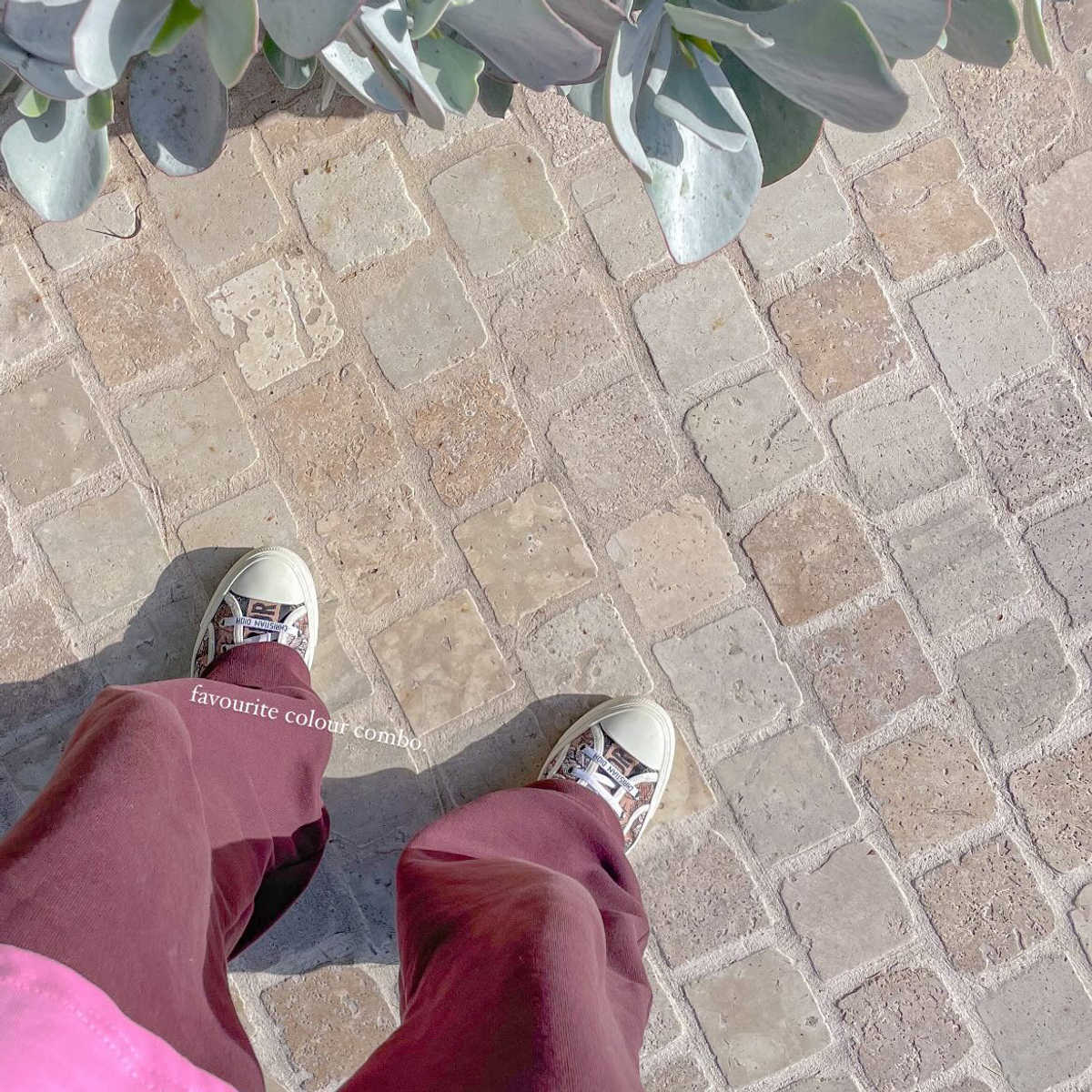IRONWOOD Travertine - Cobblestones Thin Format - Unfilled & Honed ...