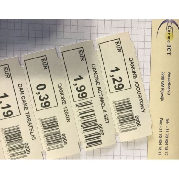 Schapkaarten 80x28 therm 1000/rol