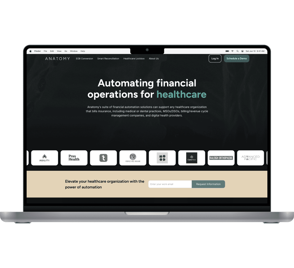 AI healthcare finance automation for Anatomy Financial
