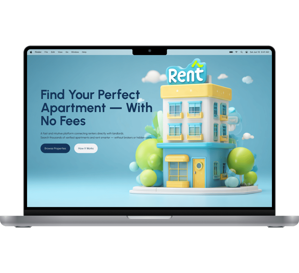 No-fee apartment rental platform with scoring