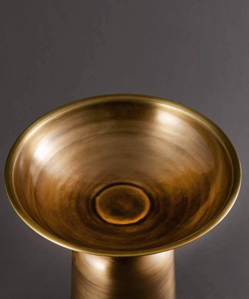 Bowl side table | Buy gold metal table online | Kalpané