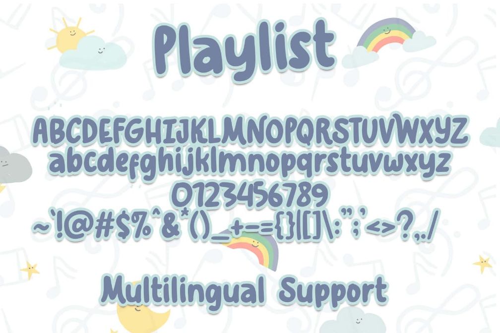 Playlist Font - DM Letter Studio