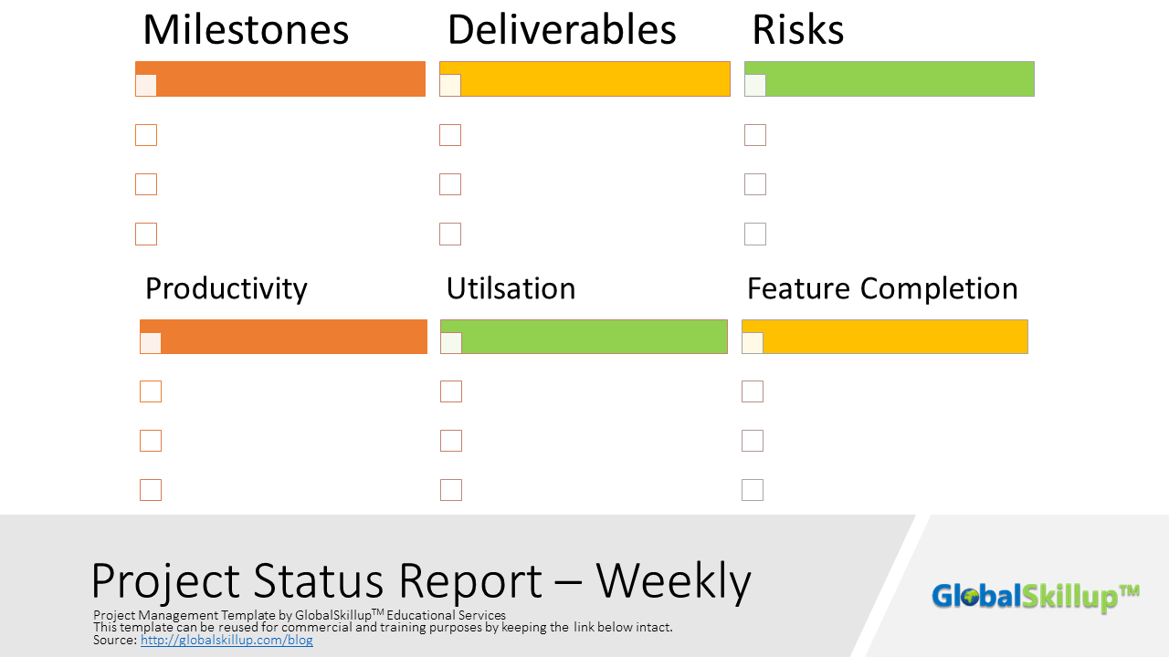 Project Progress Report for Major Stakeholders (AKA Weekly Status ...