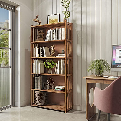 Book Shelf Buy Wooden Book Rack Online at Furnmill