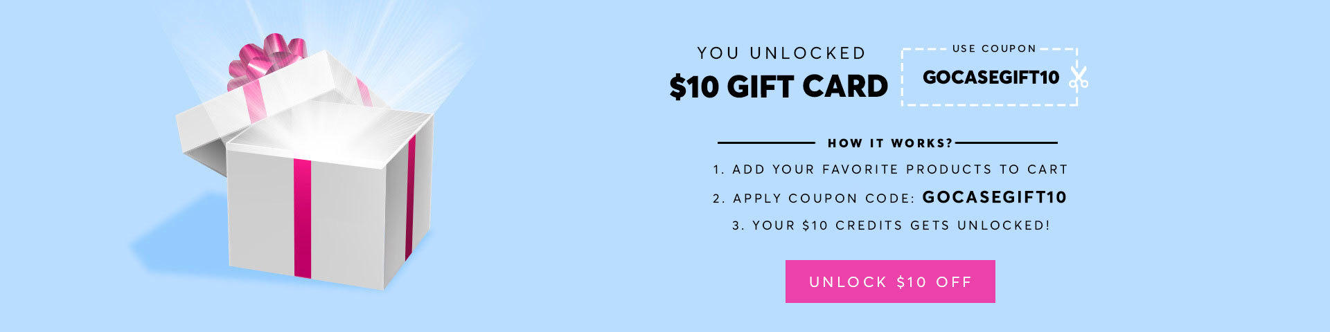 10 Dollar Gift Card - Gocase