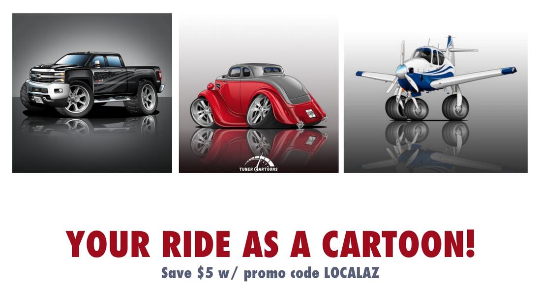 Tuner cartoon of your car or truck - realistic digital drawings!