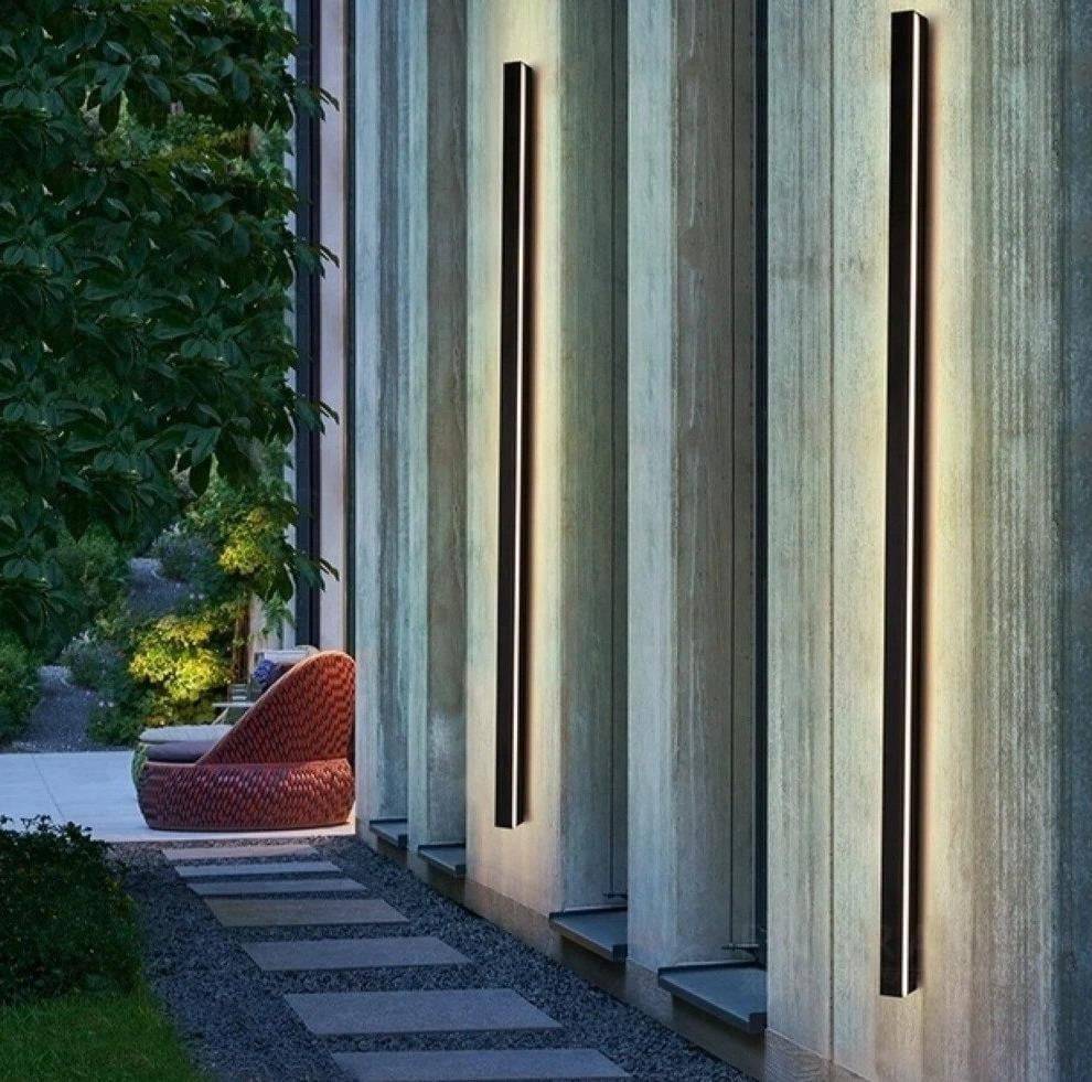 Long/tall LED Wall Lamp With Iron Finish - Modern Style | Buy Long/tall ...
