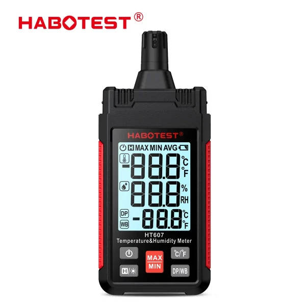Habotest HT607 Temperature And Humidity Meter: Temperature And Humidity ...