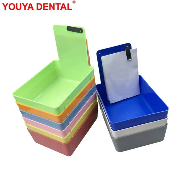 10pc Dental Lab Storage Box Work Tray Colourful Plastic Turnover Box ...