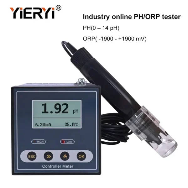 Yieryi Ph-110 Industrial Ph Controller ORP Meter: Ph Orp Meter ...
