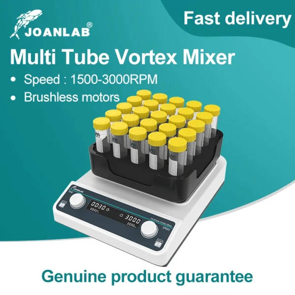 Joanlab Digital Multi-Tube Vortex Mixer: Laboratory Vortex Mixer ...