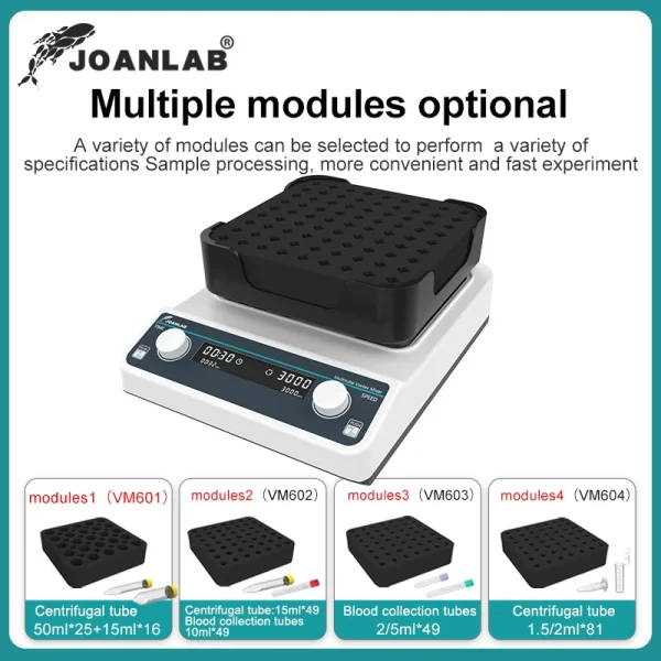 Joanlab Digital Multi-Tube Vortex Mixer: Laboratory Vortex Mixer ...