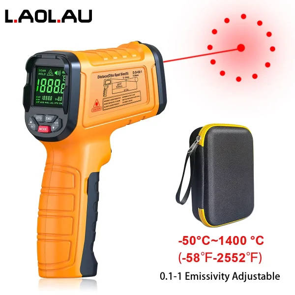 Infrared Thermometer | Non-Contact Pyrometer | High Temp Alarm ...