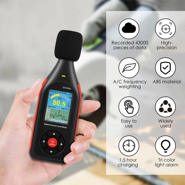 Digital Decibel Meter | Sound Level Logger | USB Export Noise Meter