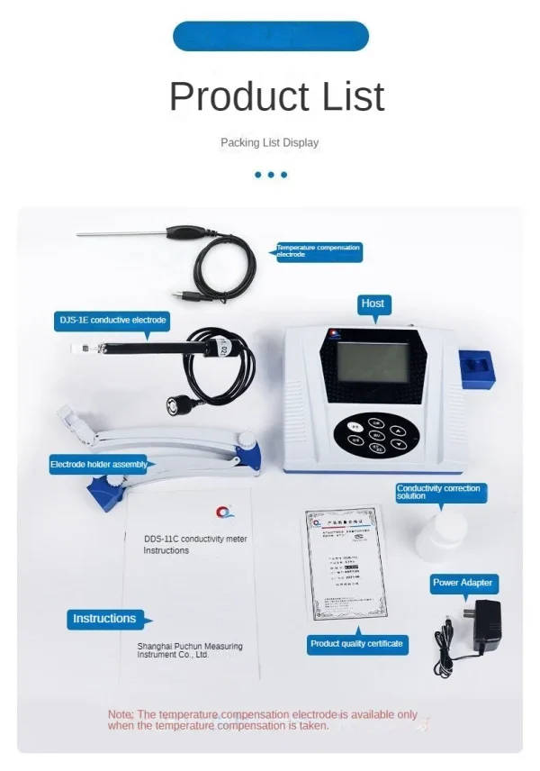 Conductivity Meter DDS-11C: Digital Water Quality Meter | Water Purity ...